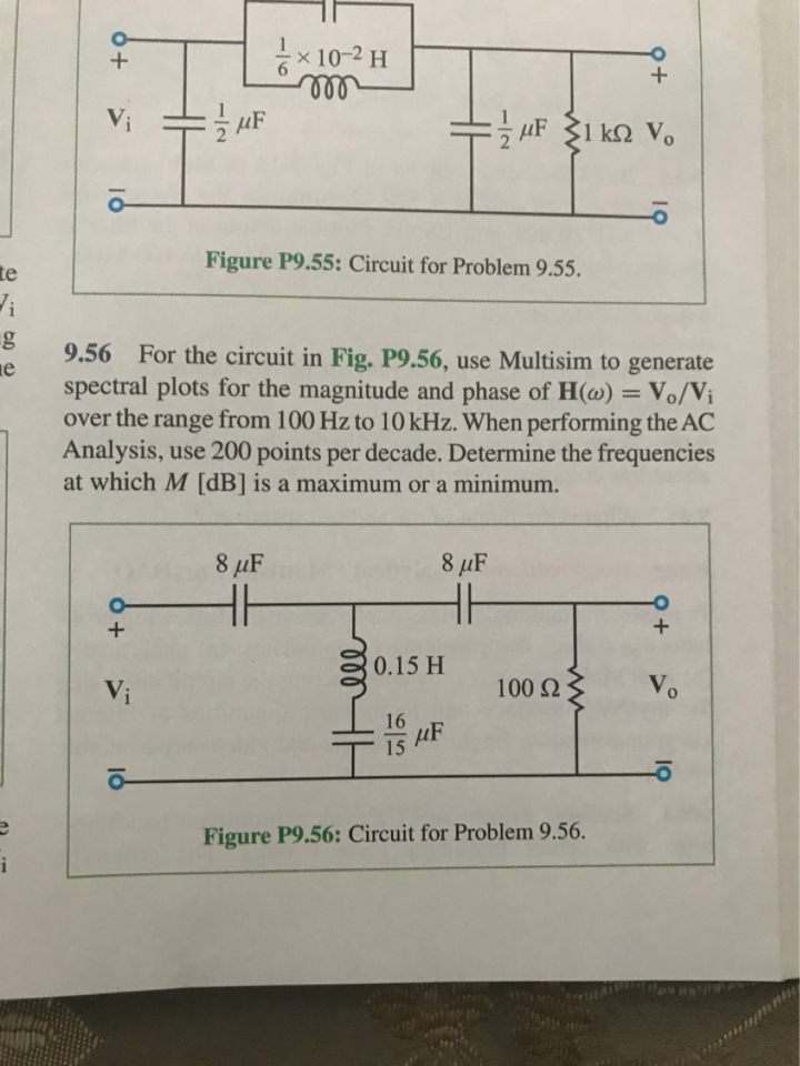 Solved X10 2 H 0 Figure P955 Circuit For Problem 955 Te 